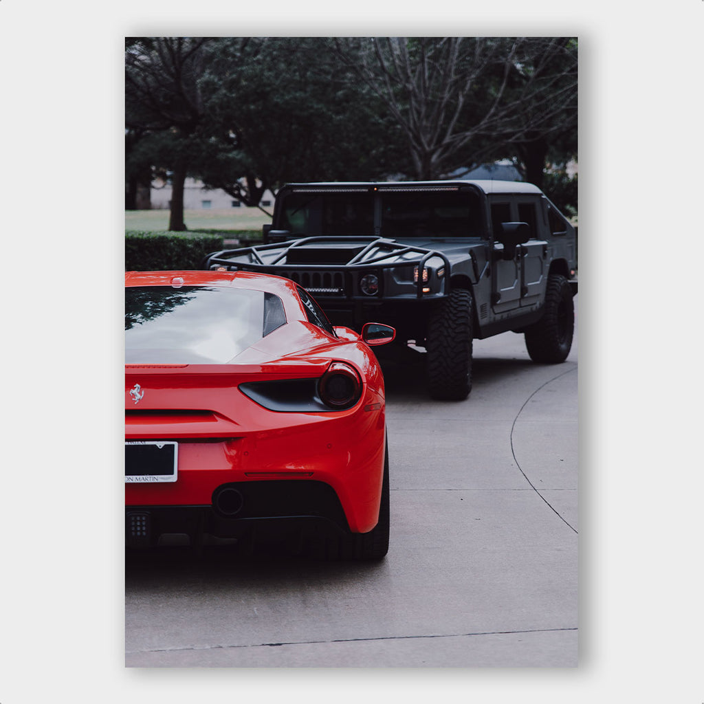 Ferrari x Hummer - Poster - Artistic Lab