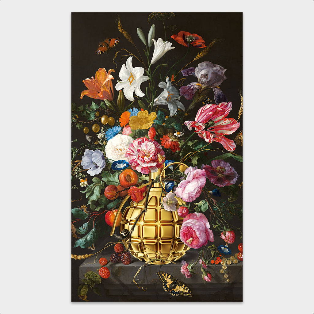 Flower Grenade behang - Behang - Artistic Lab